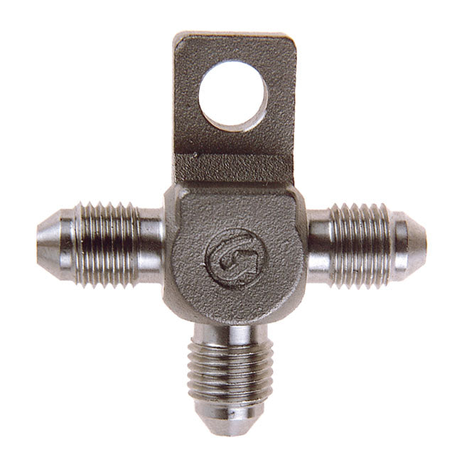 T-FITTING, WITH MOUNT TAB. SS – Tolle-Engineering